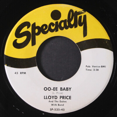 LLOYD PRICE & DUKES: chee-koo baby / oo-ee baby SPECIALTY 7" Single 45 ...
