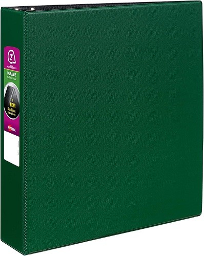 Durable Binders w/Slant Rings 2in (530 Sheet Capacity) Green - 1EA | eBay