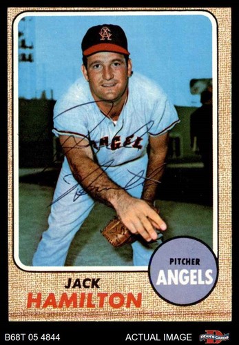 1968 Topps #193 Jack Hamilton * Angels COMMON VARIATION AUTO Signed | eBay