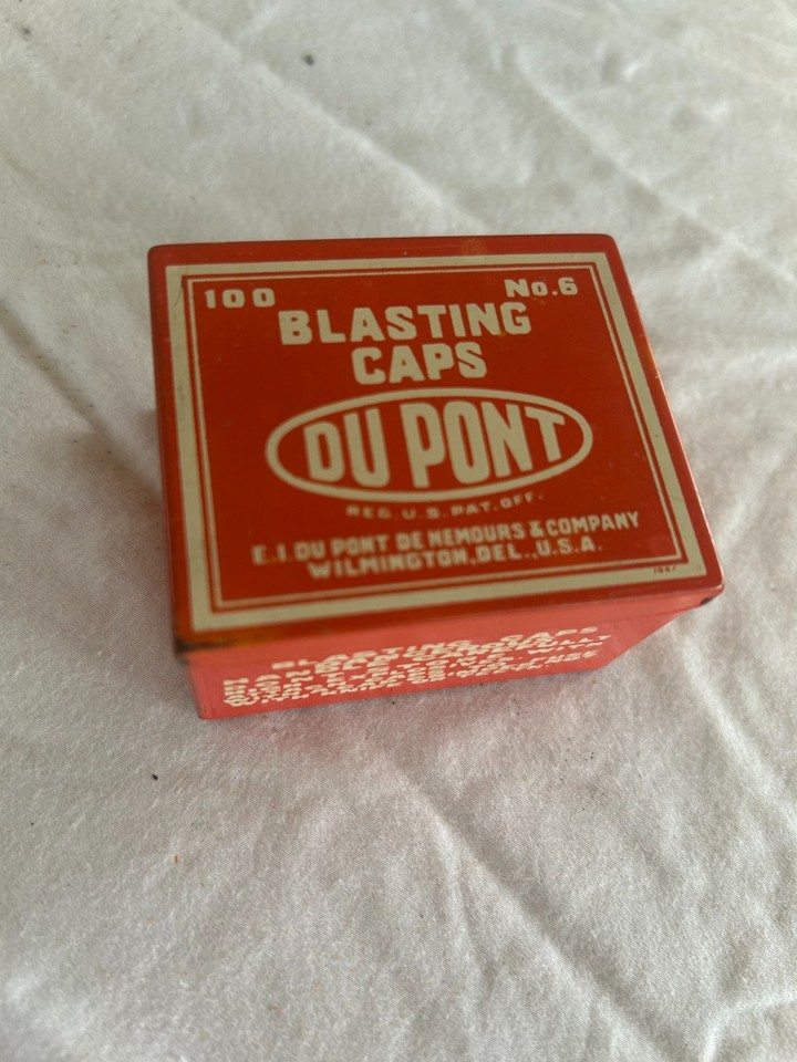 Metallic Cap Tin Co. Blasting Cap Tin RARE🔴 100 No. 6 | eBay