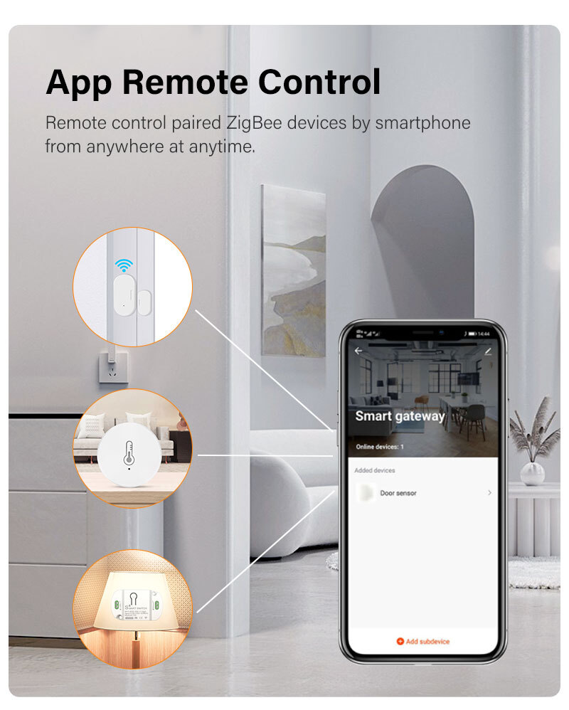 Tuya Zigbee RGB Controller Smart Life Gateway Hub Alexa Google RGB LED ...