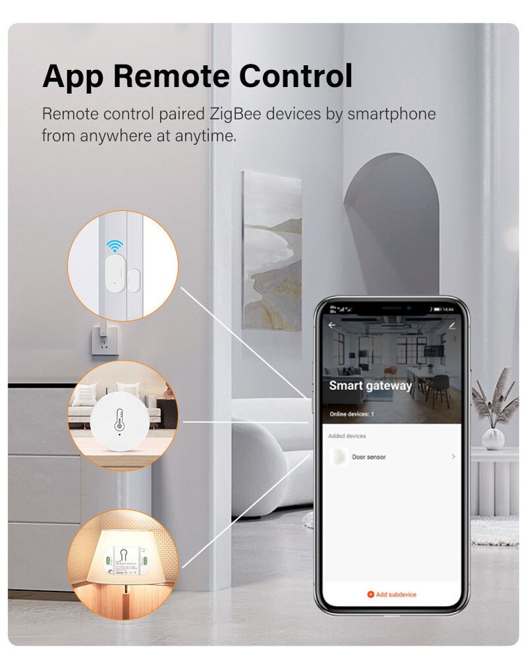 Tuya Zigbee RGB Controller Smart Life Gateway Hub Alexa Google RGB LED ...