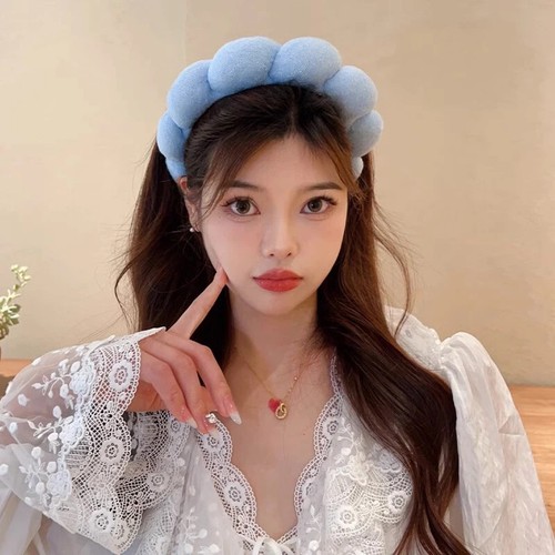 Sponge Headbands For Women Girls Puffy Hair Band Makeup | eBay