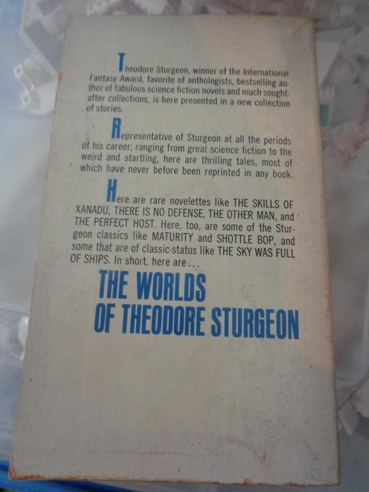 Vtg Science Fiction The Worlds of Theodore Sturgeon | eBay