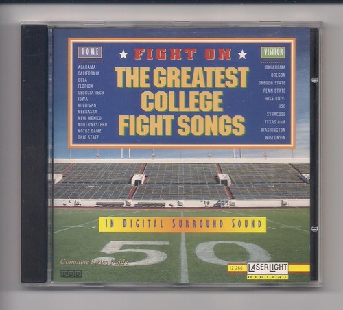 The GREATEST COLLEGE FIGHT SONGS - Fight on CD | eBay