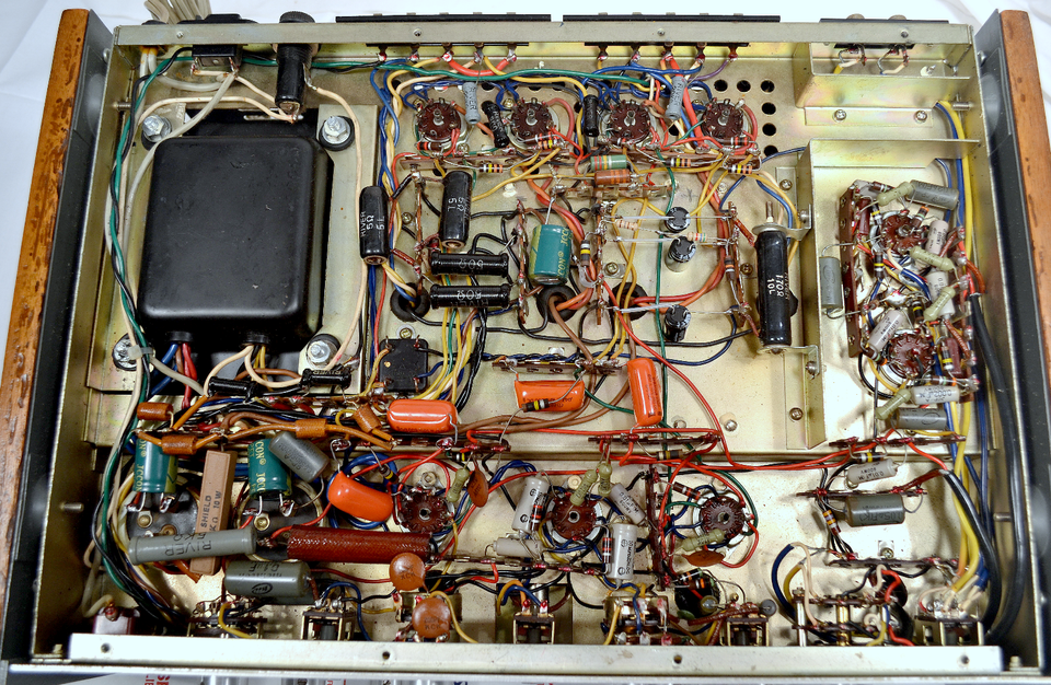 OLSON 7189 32 WATT 12AX7 Triode Tube Phono Mix Tape Preamp Power Amp ...