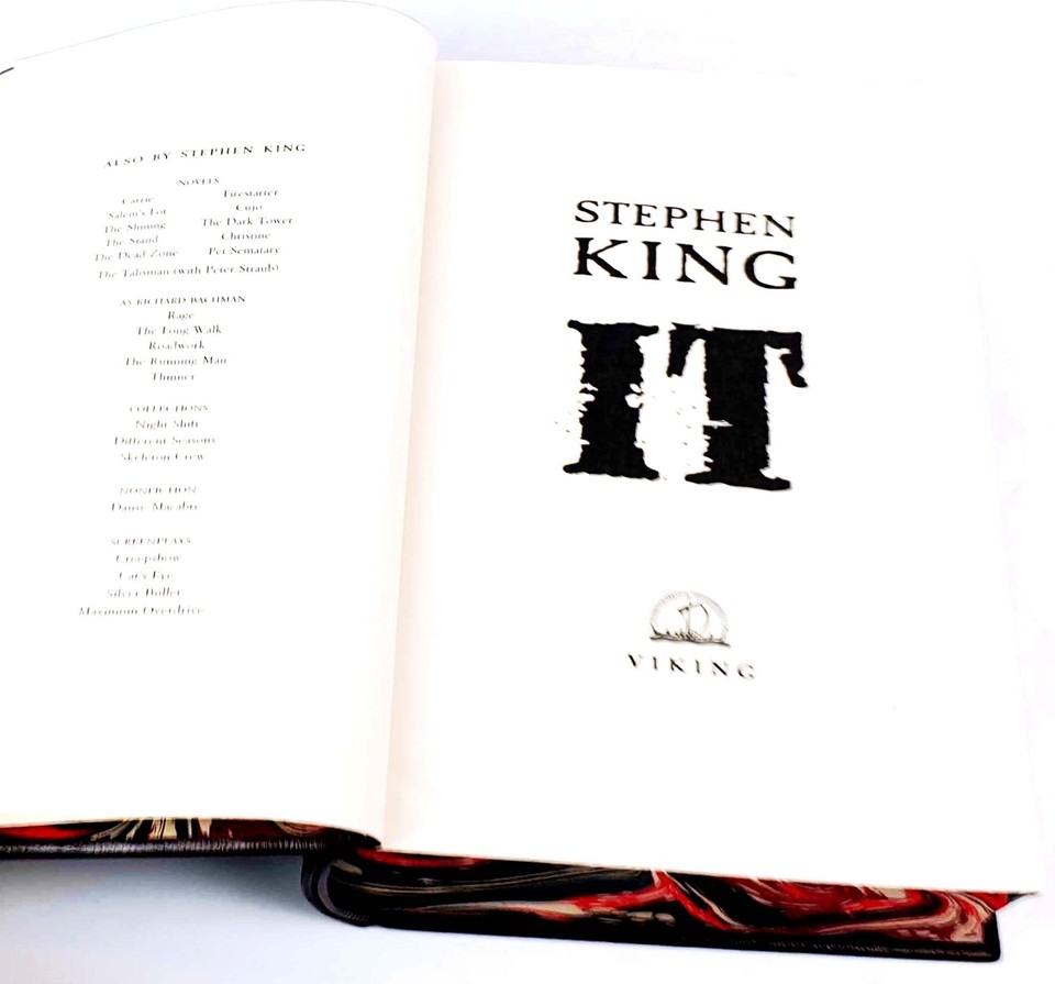 STEPHEN KING - IT first edition, leather bound | eBay