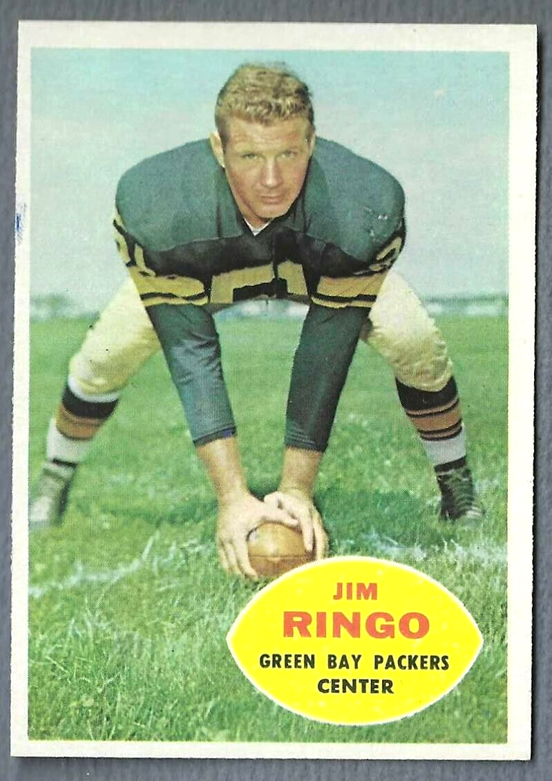 Jim Ringo 1960 Topps Green Bay Packers HOF Card #57 EX+ | eBay
