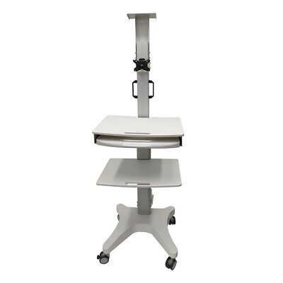 Computer Cart Adjustable Mobile Workstation Medical Mobile Equipment ...