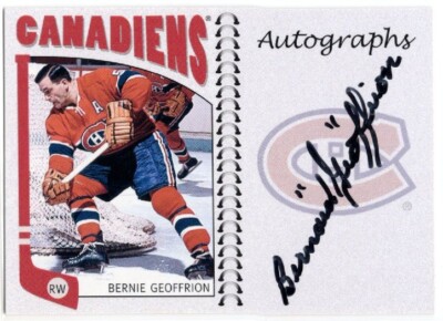 2004 2004-05 ITG Franchises Canadian Autographs #ABG1 Bernie Geoffrion ...