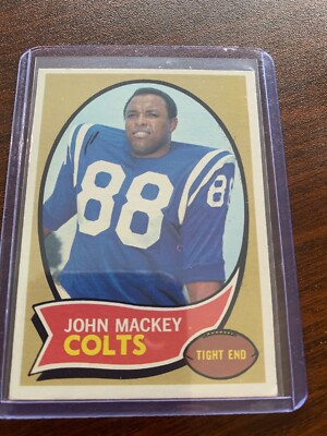 1970 Topps Football JOHN MACKEY BALTIMORE COLTS #62 | eBay