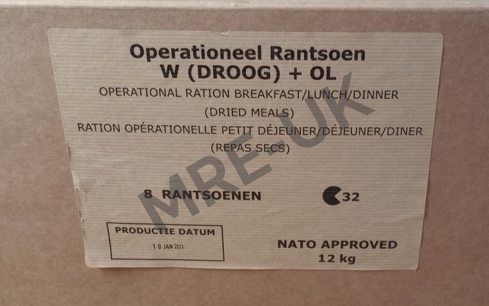 Dutch Military 24h Operational Ration Pack MRE - Freeze Dried - Hiking ...
