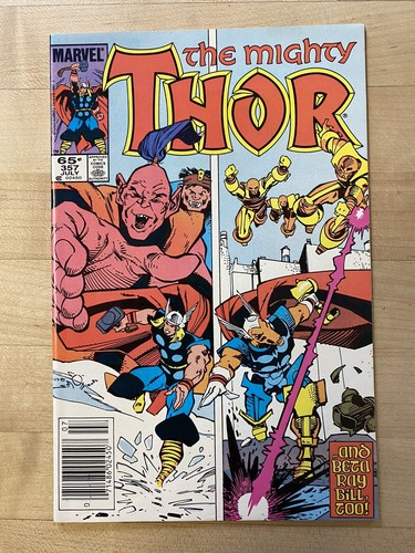 THOR #357 - MARVEL COMICS, BETA-RAY BILL, ASGARD, ODIN, WALTER SIMONSON ...