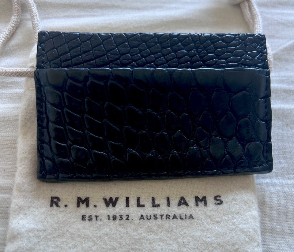 RM Williams crocodile Leather Wallet/ Card holder | eBay Australia