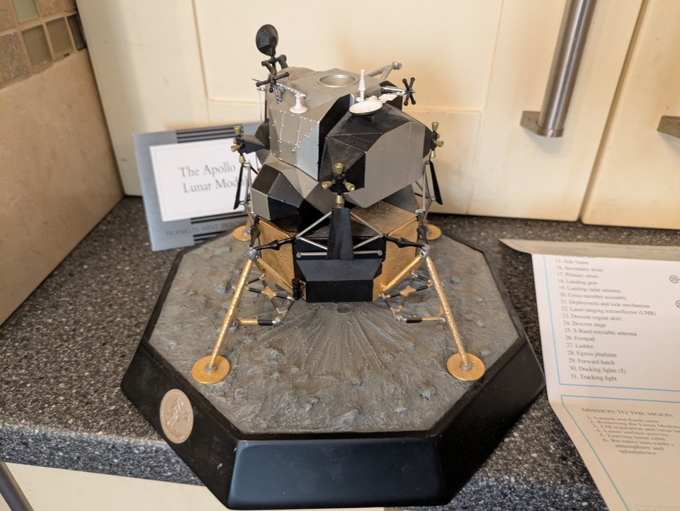 FRANKLIN MINT PRECISION MODELS THE APOLLO XI LUNAR MODULE DIE-CAST ...