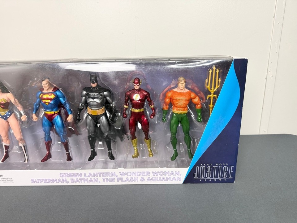 Alex Ross Justice League 6-Action Figure Set DC Collectibles 2015 NEW ...