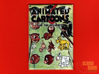 Walter Foster Animated Cartoons book cover art 2x3" fridge/locker ...
