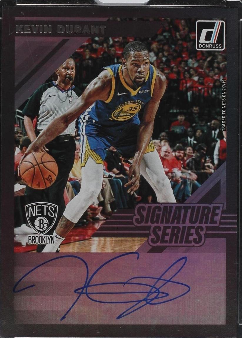 2019-20 Panini Donruss - Signature Series Kevin Durant #SS-KDR (AU) for ...