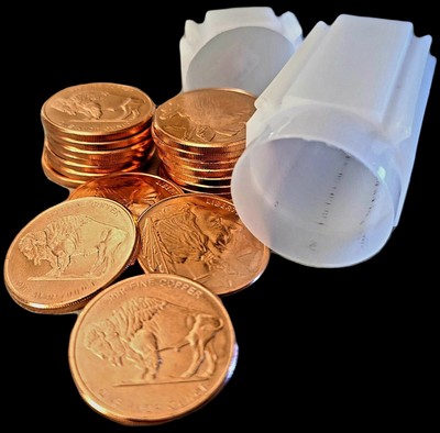(20) 1 oz .999 Copper American Buffalo Rounds in Mint Tube *20 oz FOR ...