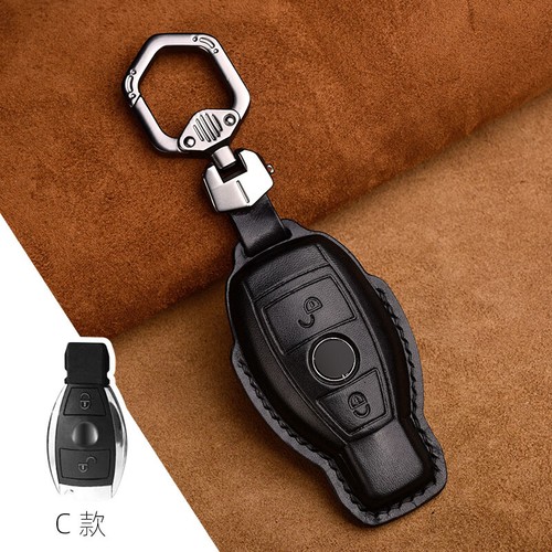 2 3 Buttons Leather Smart Car Key Fob Case Cover For Mercedes Benz CLA ...