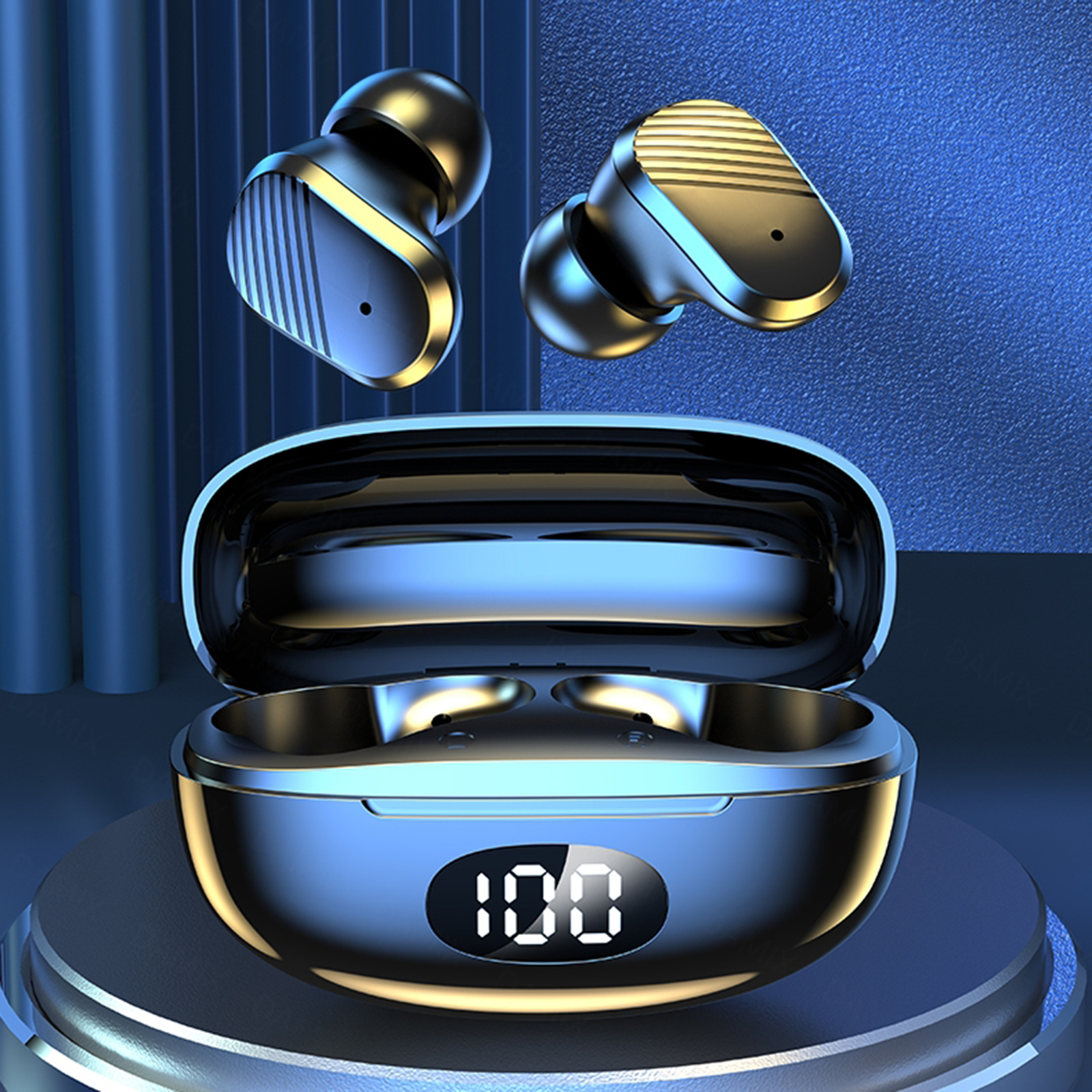 T2 Wireless Earphones Stereo Charging Box Bluetooth-compatible 5.2 ...