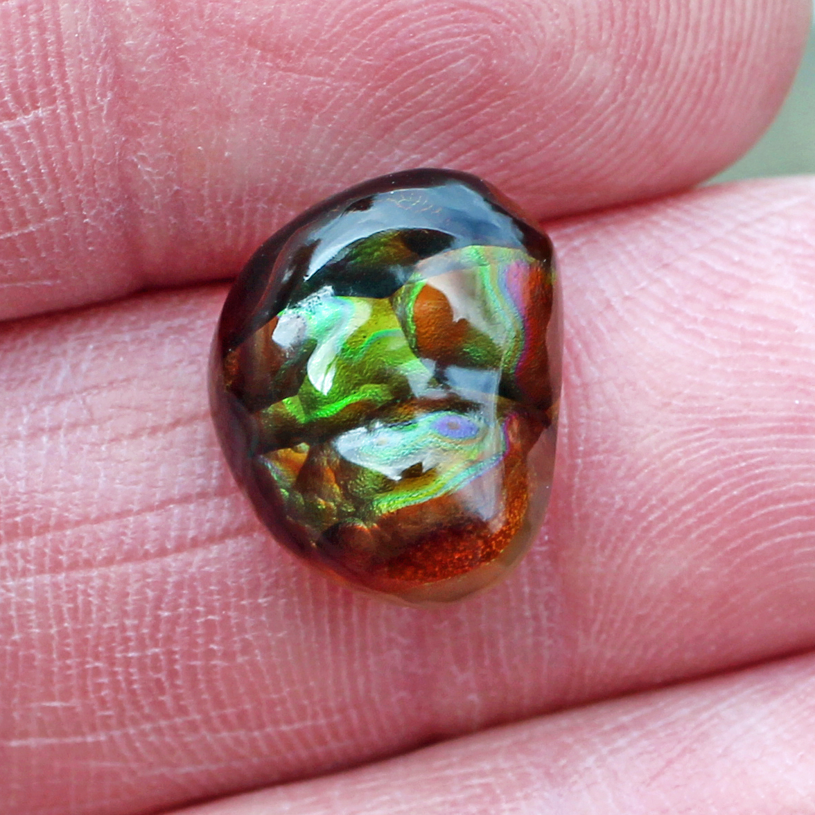 Fire Agate Gem AAA Quality from Slaughter Mountain Arizona 7.28 ct. | eBay