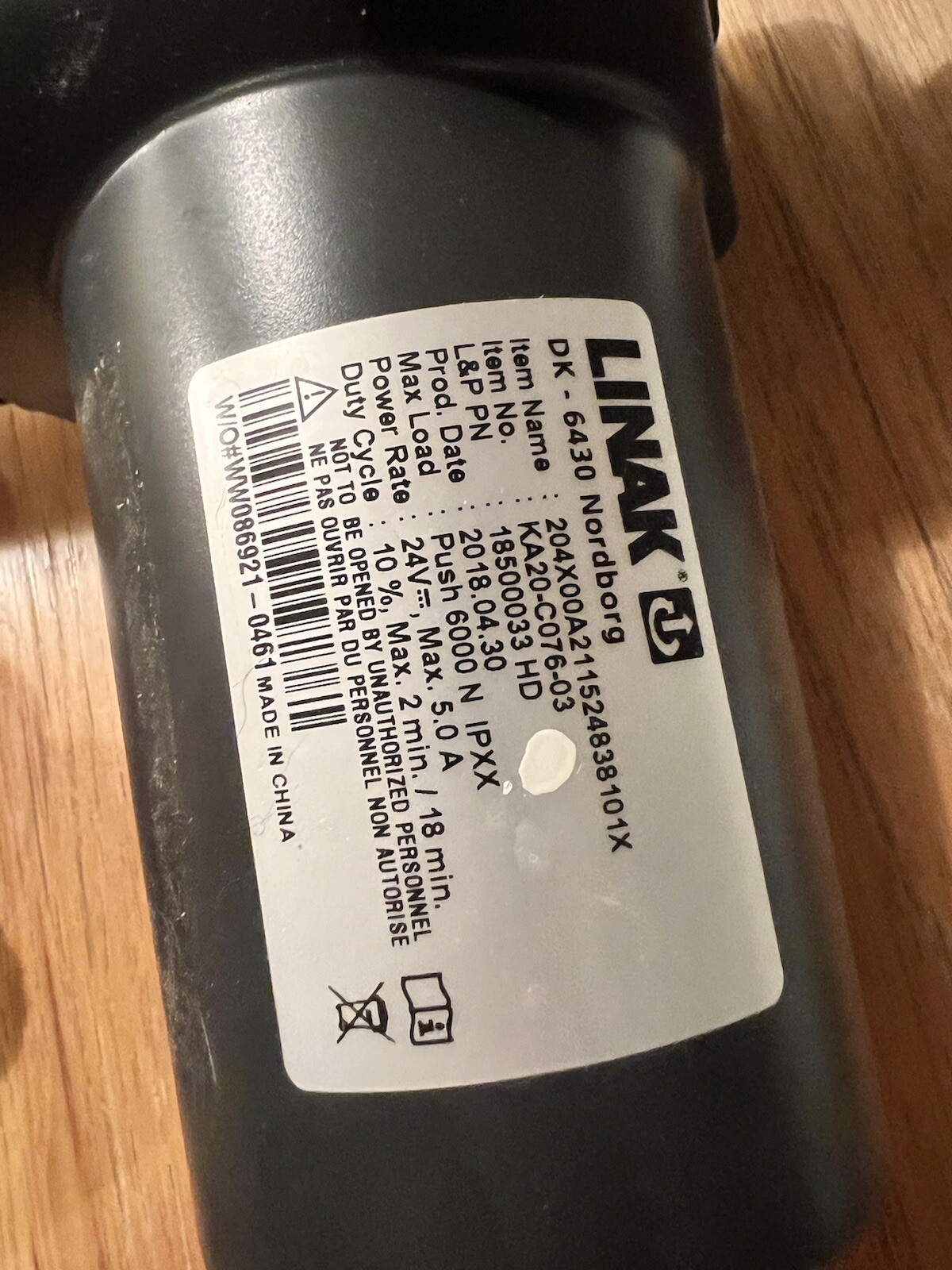 Linak KA20-C075-03 Linear Actuator Motor Drive Sleep Number Adjust Bed ...