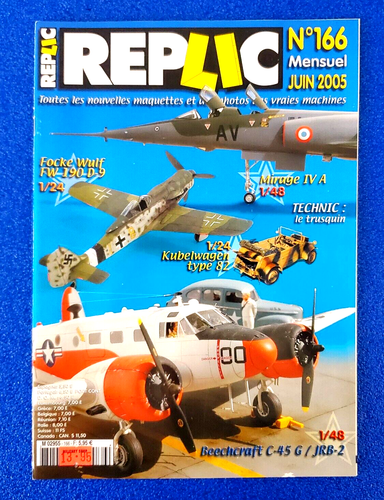 REPLIC N'166 FOCKE WULF FW-190 D-9 JUNE 2005 FRENCH AVIATION MAGAZINE ...