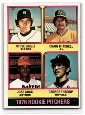 1976 Topps Rookie Pitchers - Steve Grilli/Craig Mitchell/Jose Sosa ...