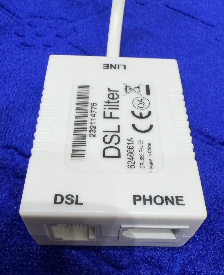 DSL microfilter Broadband Micro Filter Lead BT Inline RJ11 Phone ...