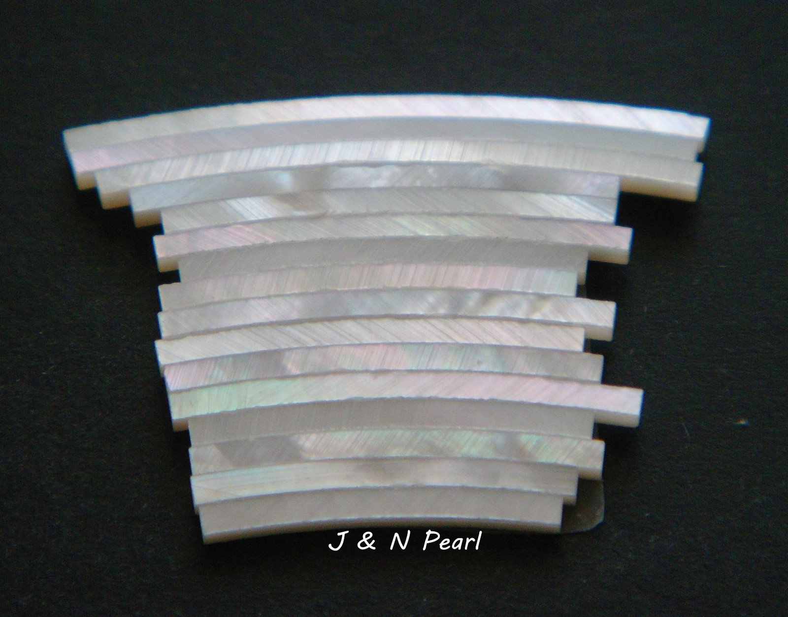 J&N Pearl Genuine Solid Mother of Pearl Inlay Strips Rosettes,W:1.6mm ...