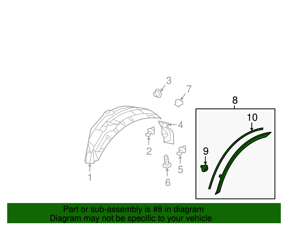 Genuine Mitsubishi Wheel Opening Molding 7407A303 | eBay