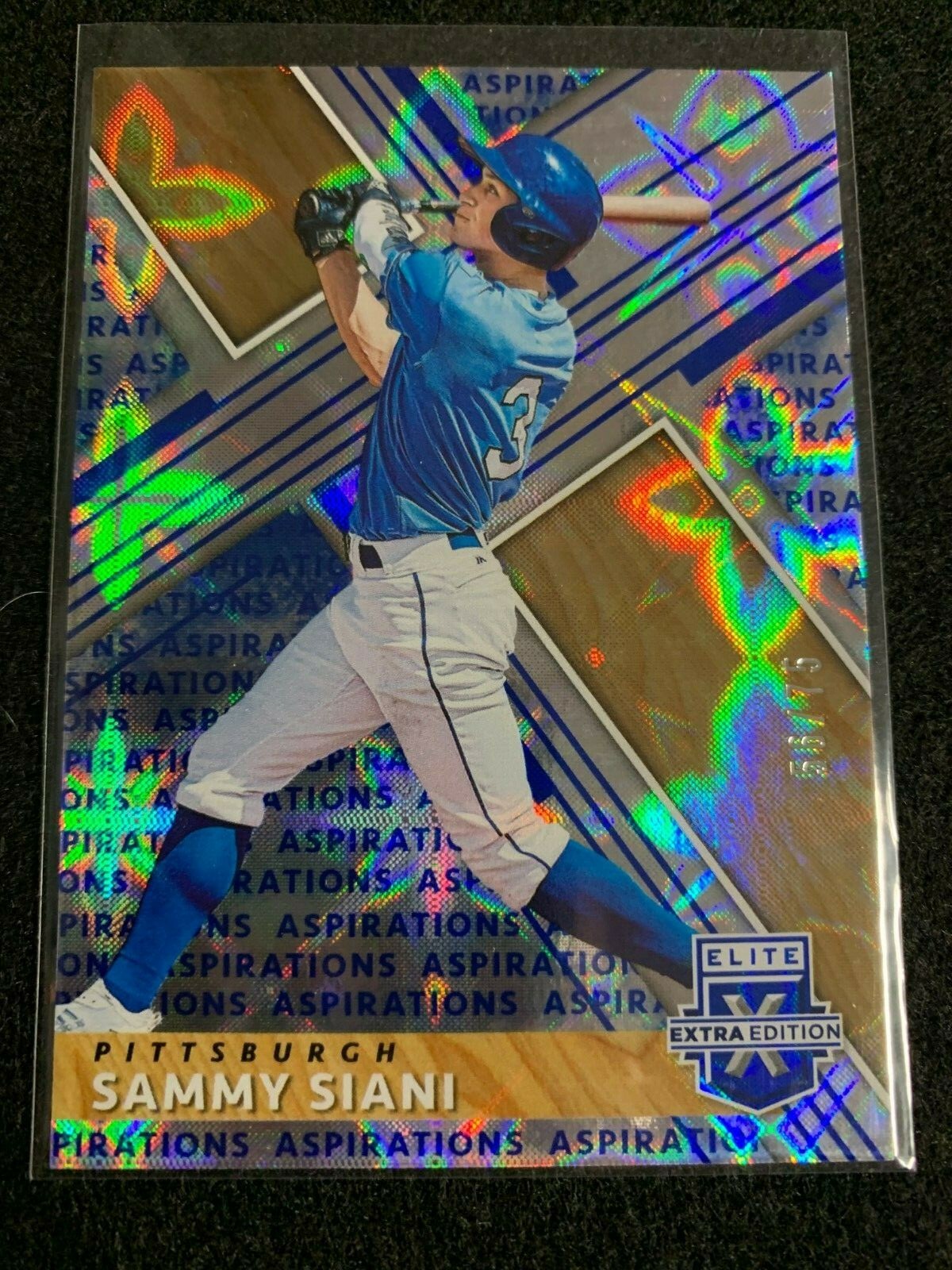 2019 Panini Elite Extra Edition - Aspirations Blue #37 Sammy Siani /75 ...