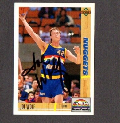 Joe Wolf 1991-92 Upper Deck authentic autographed card Nuggets | eBay