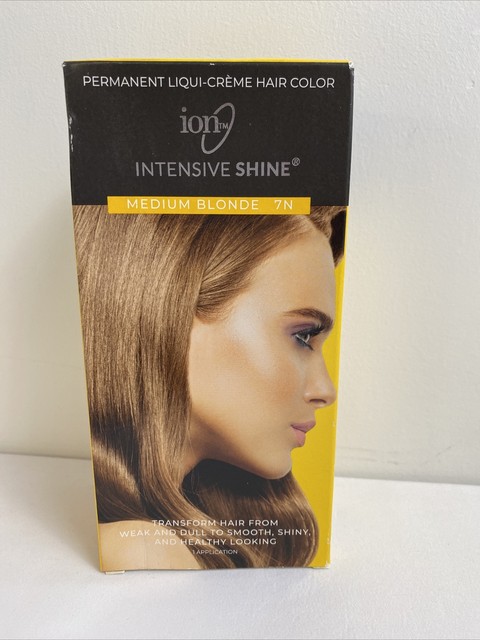 ION Intensive Shine Permanent Liqui-creme Hair Color 7n Medium Blonde ...