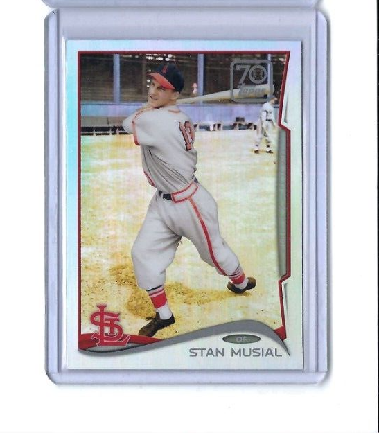 2021 Topps Chrome 70 Years of Topps Refractor Stan Musial #70YTC-64 HOF ...