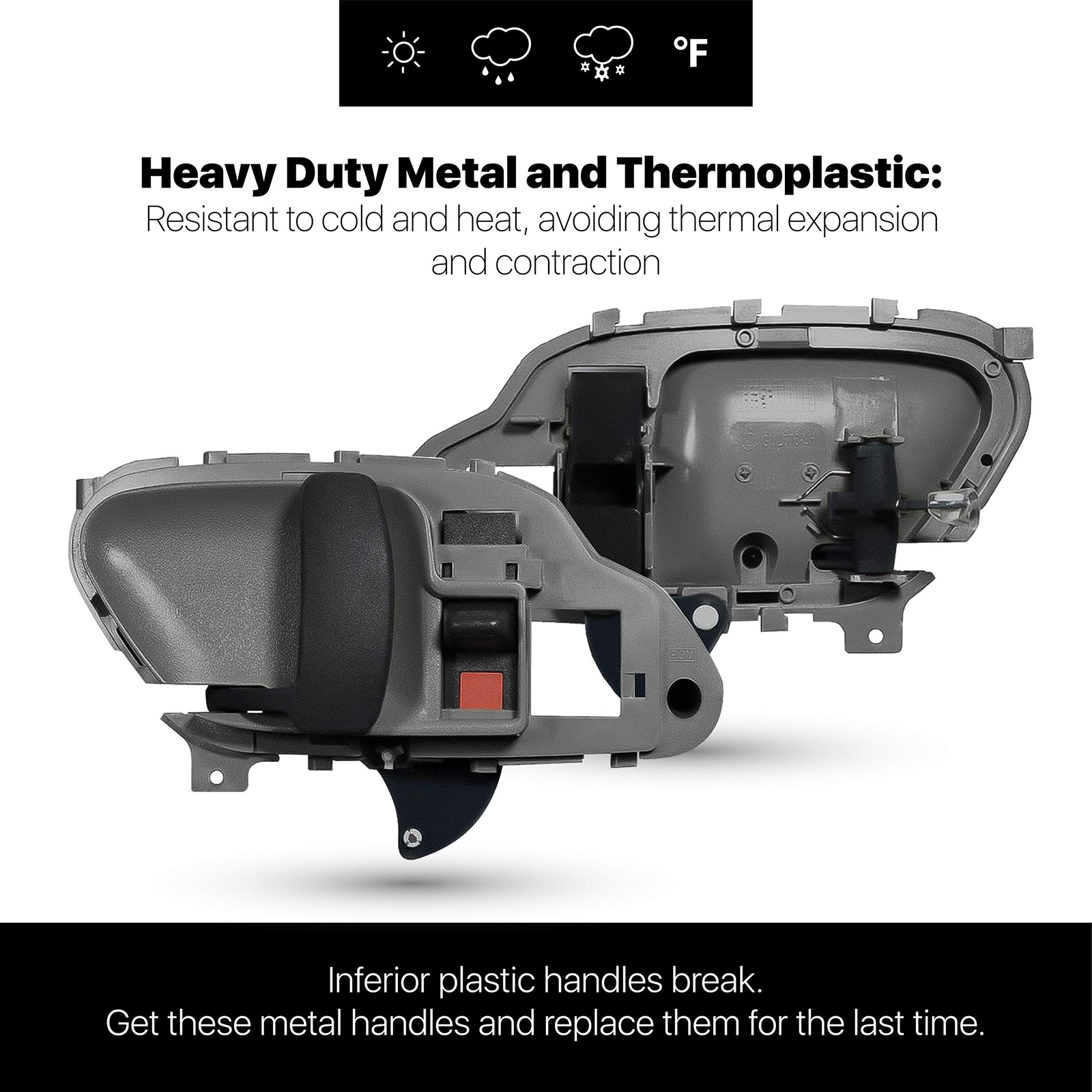 GM-15708044 Interior Right Side Front or Rear Door Handle 95-00 Chevy ...