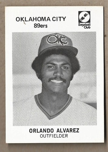 1978 Oklahoma City 89ers Orlando Alvarez Card - Nr Mt - Free Shipping ...