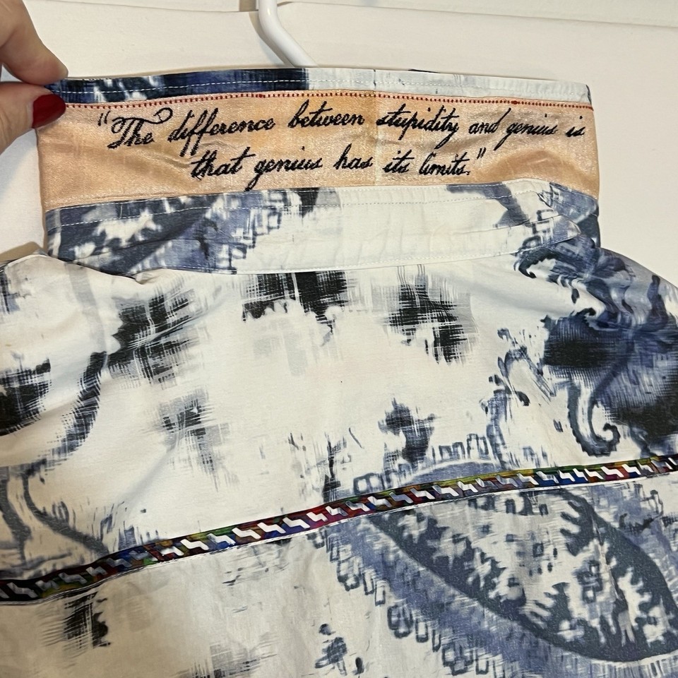 Robert Graham Exclusive Knowledge Wisdom Men's Shirt Medium Cotton ...