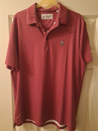 Penguin Golf Polo Shirt with Icon Pete print in Red. Mint Condition ...