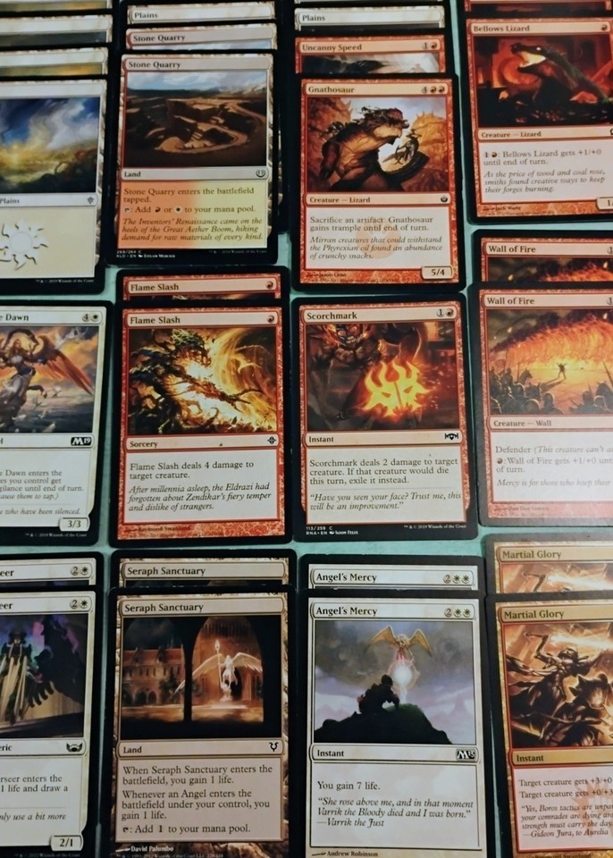 Aurelia, the Warleader Red White 60 Card Mtg Deck Angels Destroy Flying ...