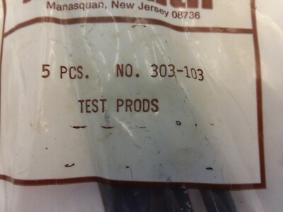 HH SMITH 303-103 TEST LEAD PRODS 6-11/16" LENGTH BLACK 5 PCS NIB | eBay