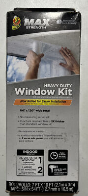 Duck Brand Max Strength HEAVY DUTY Window Insulation Kit 84 In. X 120 ...