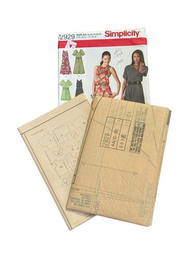 Simplicity 2929 Sewing Pattern Size 10-18 Tunic Midi Long Modest Dress ...