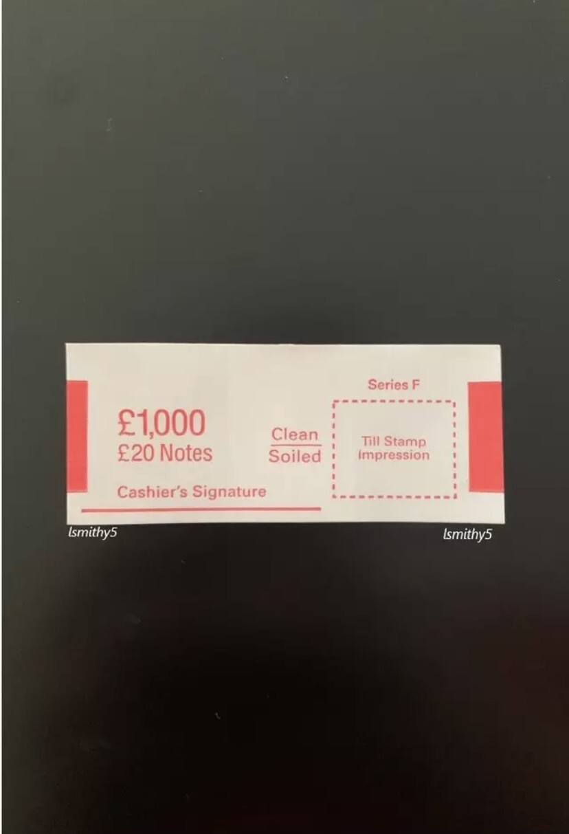 40 Mix of £5 £10 £20 £50 New Polymer GBP Bank Notes Money bands ...