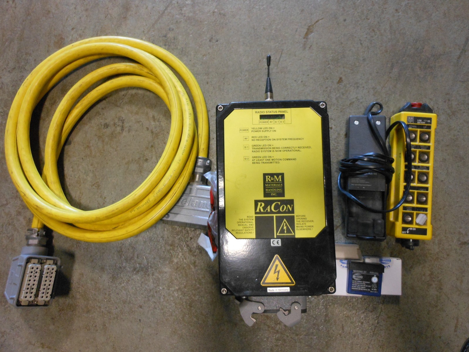 R&M Racon Complete Radio System Remote Controls- dual cable- 3 motion ...