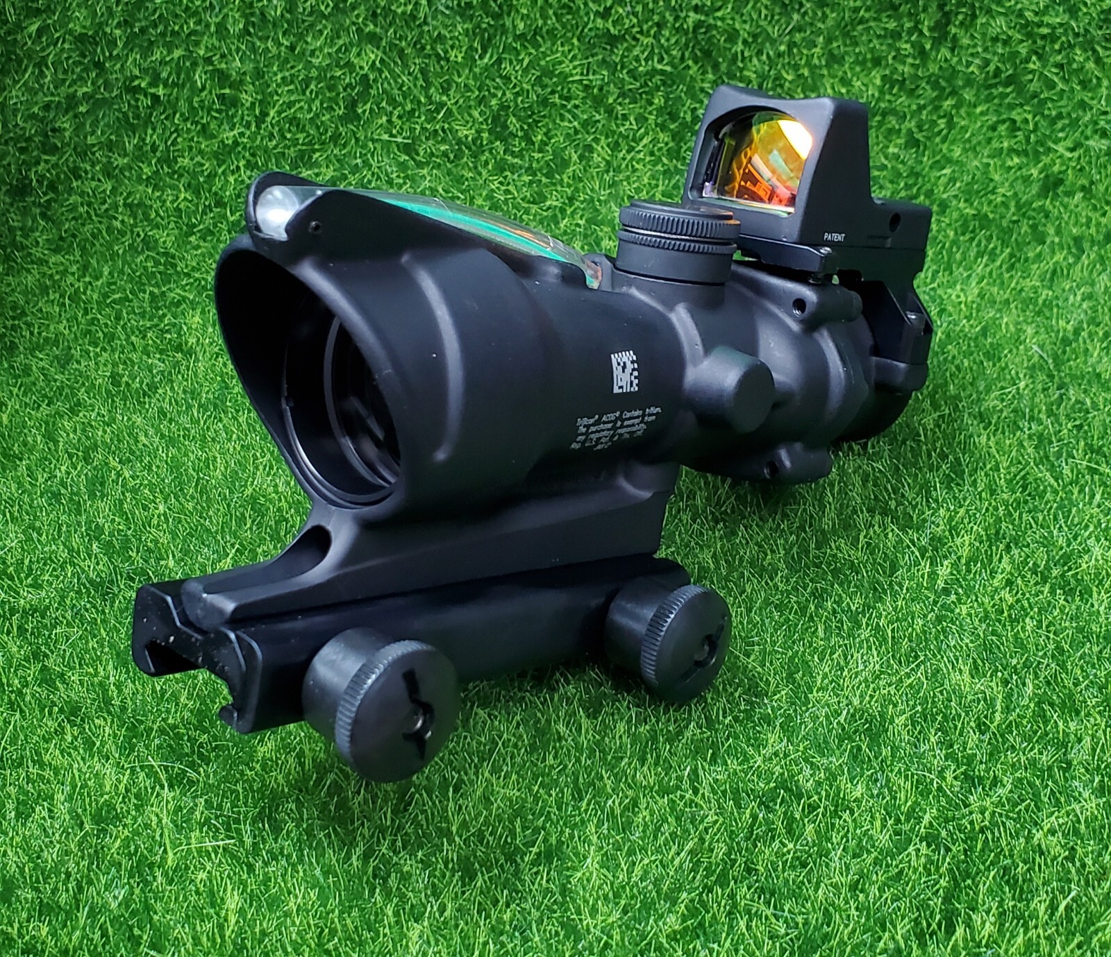 Trijicon 4x32 ACOG Scope LED Green Chevron w/ RMR & Mount - TA31-D ...