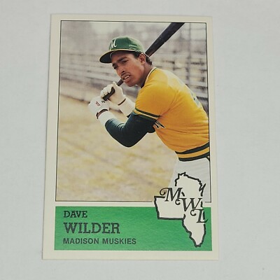 1983 Madison Muskies Fritsch Minor League #5 DAVE WILDER | eBay