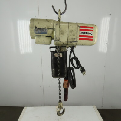 Coffing ELC0516-1 Electric Chain Hoist 1/4 Ton 10' Lift 16FPM 115/220V ...