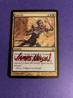 MTG Magic Putrefy Signed Artist Proof x1 Ravnica: CoG Jim Nelson | eBay